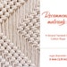 Macrame PATTERN Wall Hanging Tutorial levate DIY Macrame Boho Pattern, Instruction and Knot ...