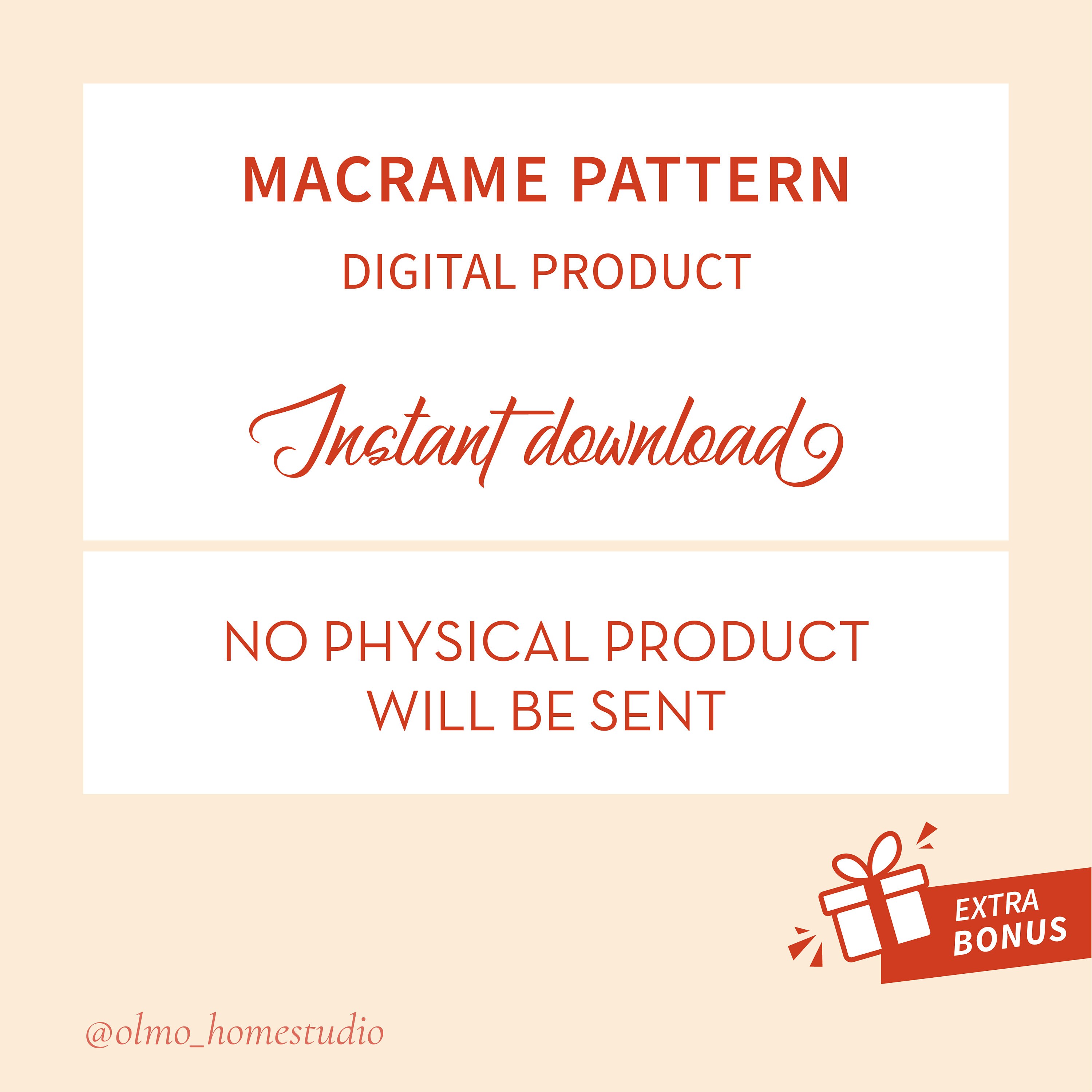 TABLE RUNNER Pattern Macrame Tutorial orbello | Etsy