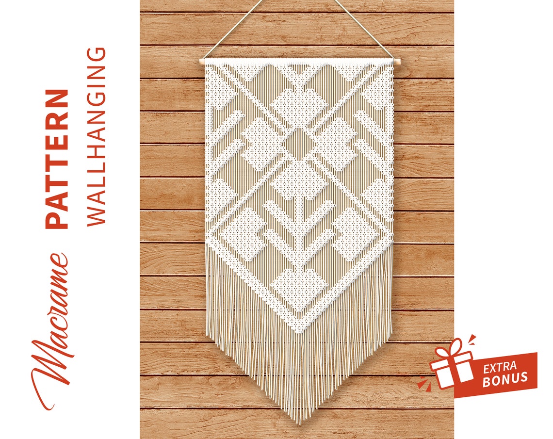 Macrame PATTERN Wall Hanging Tutorial | Etsy