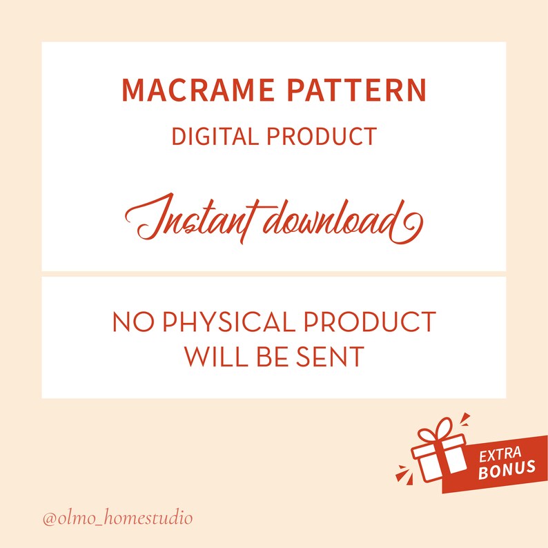 Macrame PATTERN - Pattern, Instruction and Knot Guide - Digital ...