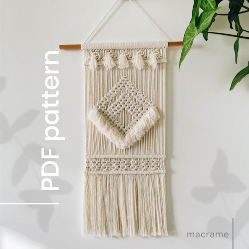 Macrame PATTERN PDF Pattern Instruction and Knot Guide - Etsy