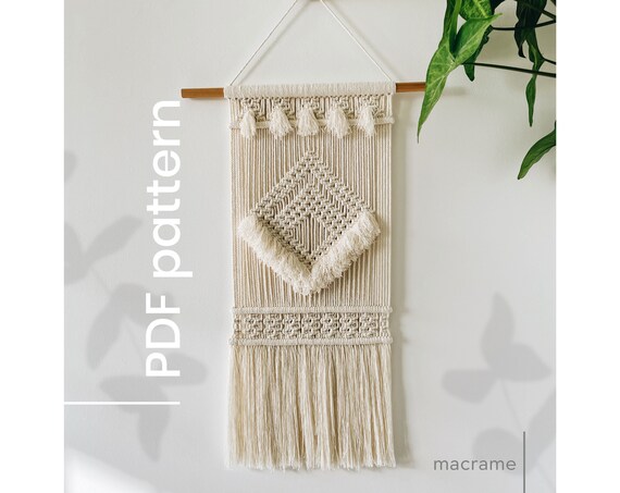Macrame PATTERN PDF Pattern Instruction and Knot Guide | Etsy