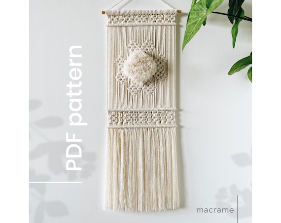Macrame PATTERN PDF Pattern Instruction and Knot Guide | Etsy