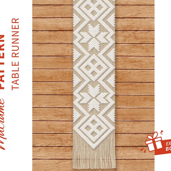 Macrame Runner - Etsy UK