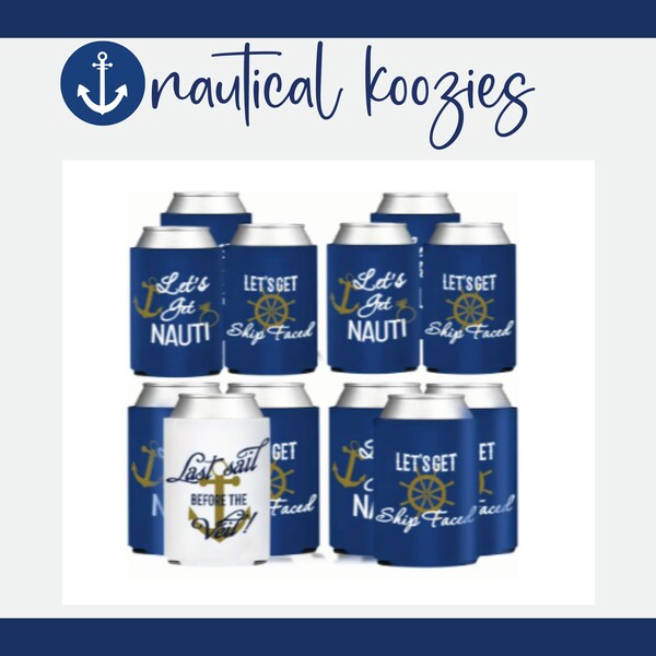 Nautical Koozies - Etsy