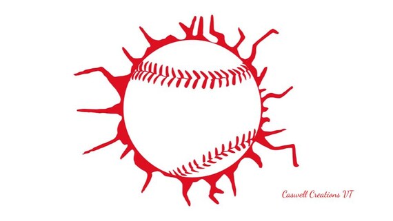 Laptop Baseball crack Sports vinyl stickers Baseball decal Electronics ...