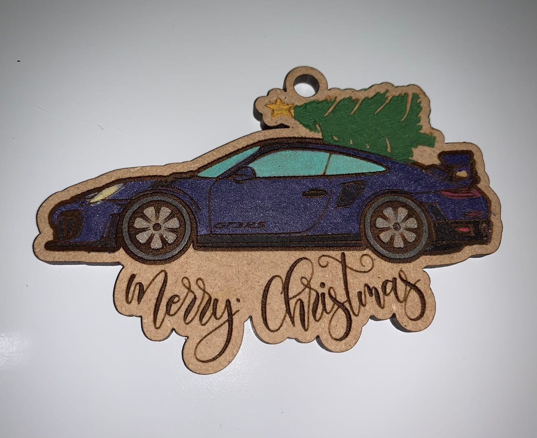 Porsche 911 GT3RS Christmas Ornament Hand Painted to Match - Etsy