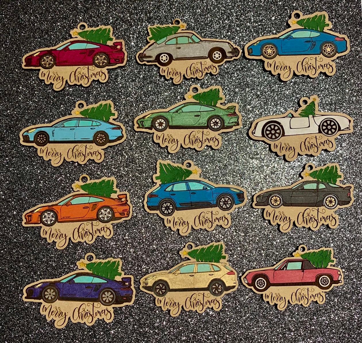 Porsche 911 GT3RS Christmas Ornament Hand Painted to Match - Etsy