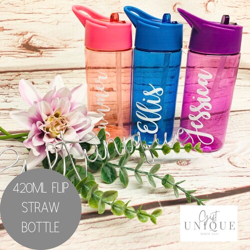 Personalised Name Back to School Water Bottle - Etsy