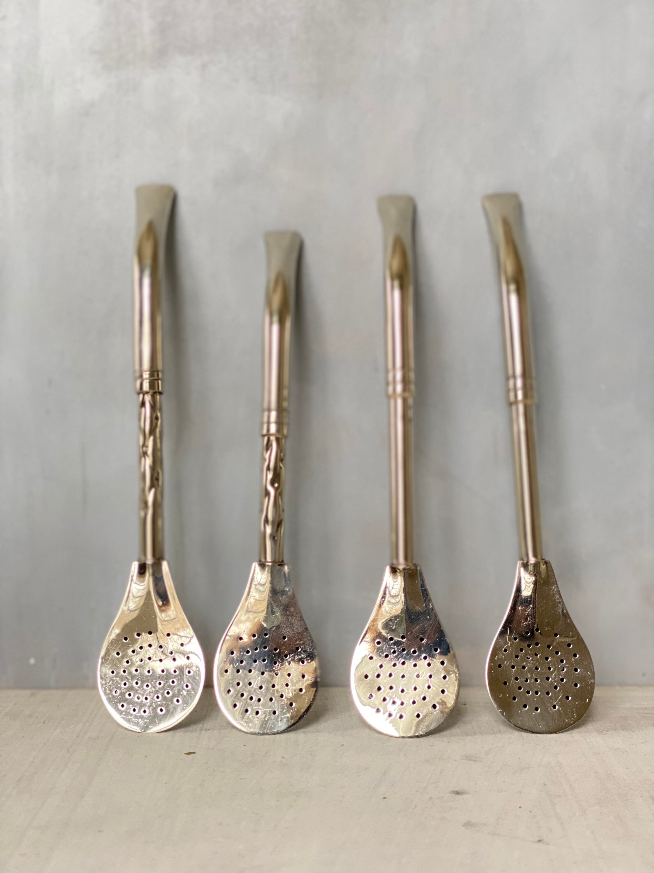 Bombilla de plata alemana Paja Bombillon Alpaca para Mate | Etsy