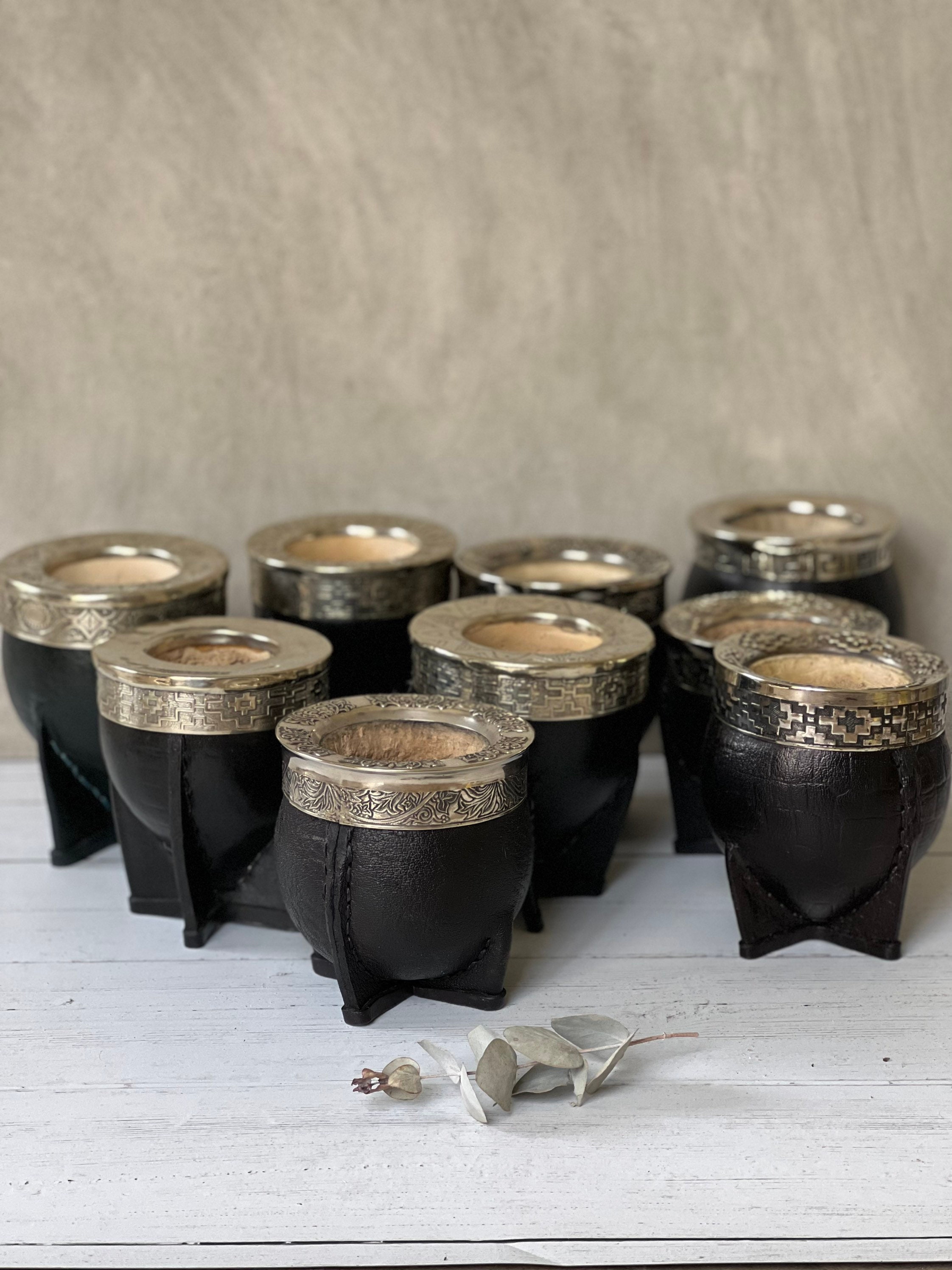 Black Imperial Mate Gourd , Handmade Yerba Mate Tea Gourd - Etsy