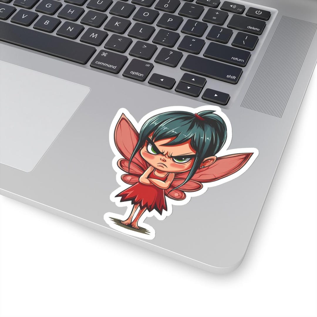 Grumpy Fairy, Angry Fairy Kiss-cut Stickers, Anime Sticker, Angry Fairy ...