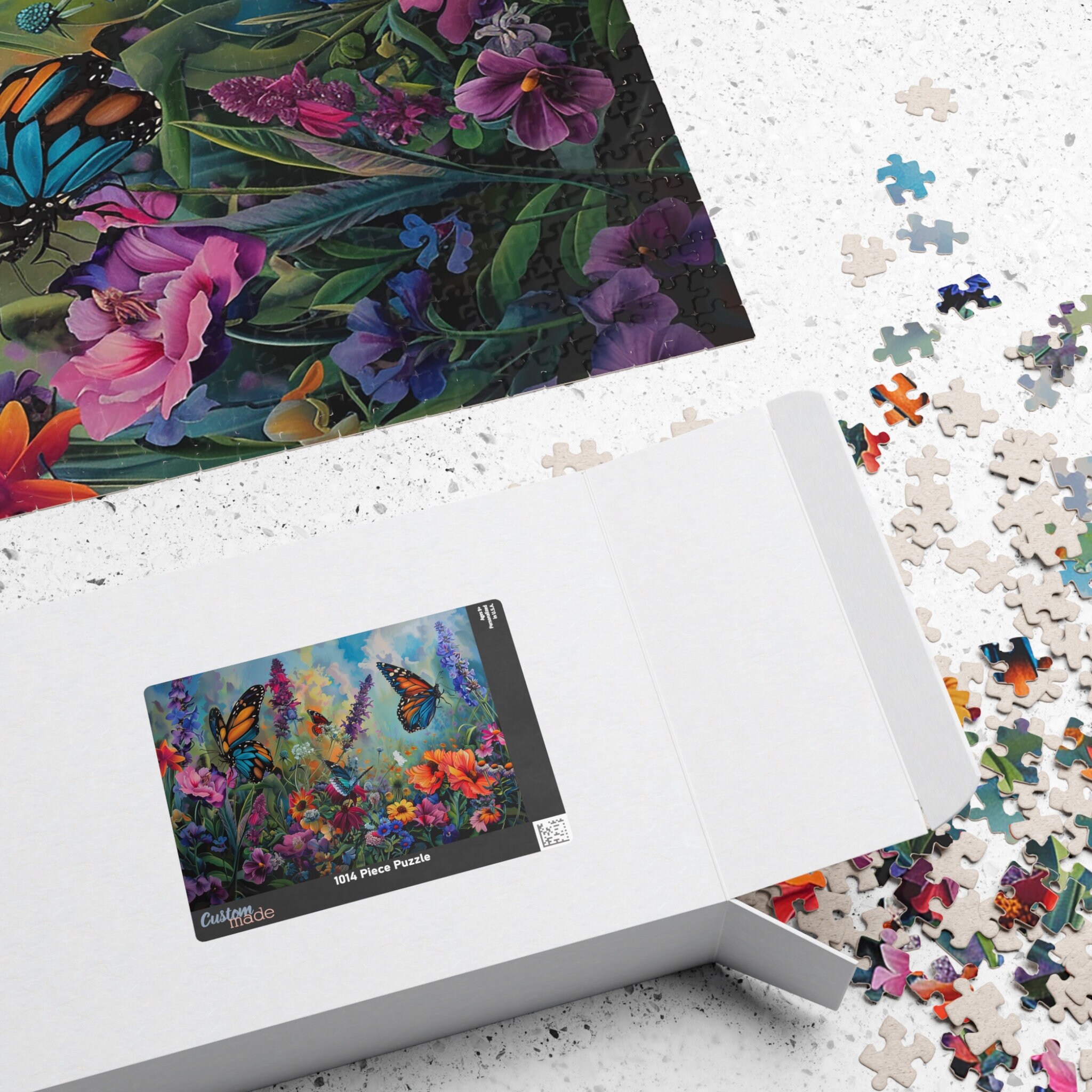 Enchanting Butterfly Flower Garden Puzzle (110, 252, 520, 1014-piece ...
