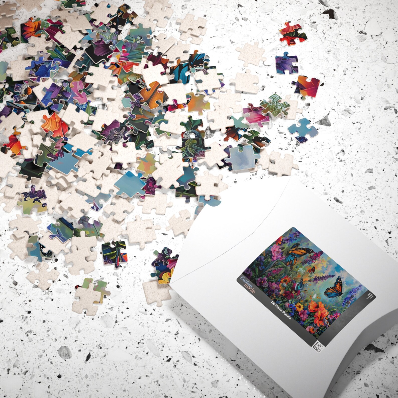 Enchanting Butterfly Flower Garden Puzzle (110, 252, 520, 1014-piece ...