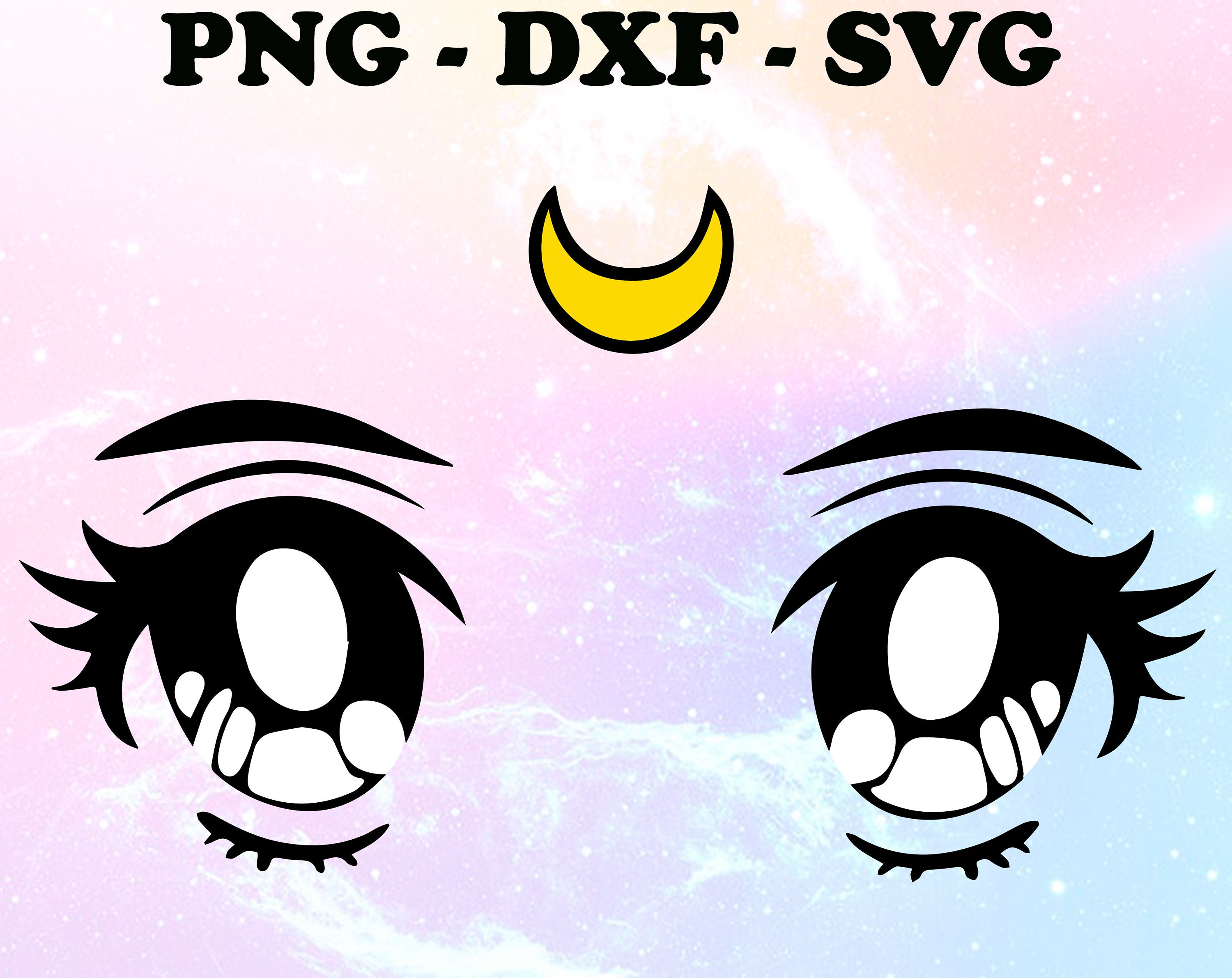 Sailor Moon Svg Dxf Png Sailor Moon Digital Silhouette Etsy