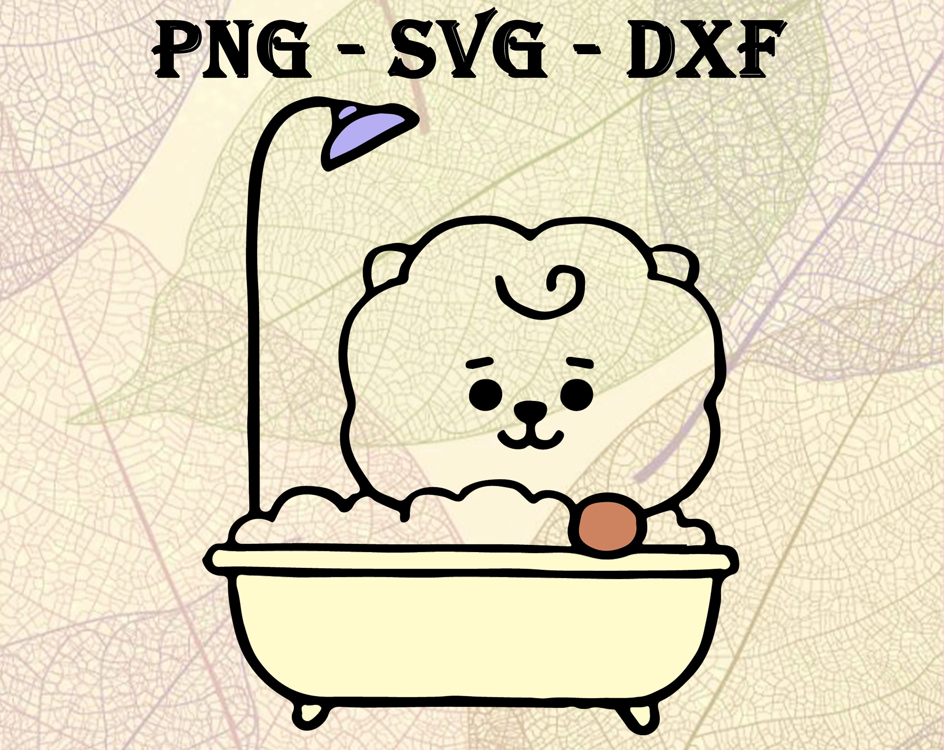 BT21 RJ Svg Dxf Png BT21 digital Silhouette Datei für | Etsy