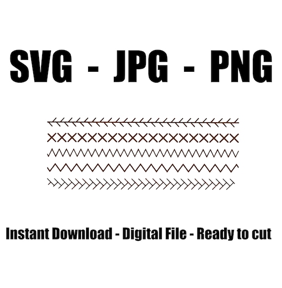 Sewing Stitches Cut File Sewing Stitches SVG Sewing - Etsy
