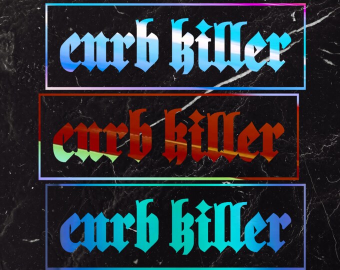Curb Killer Vinyl Car Decal Sticker - Etsy