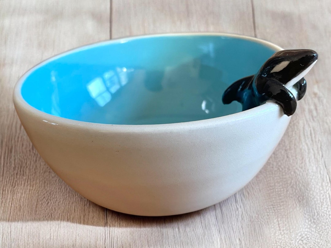 Orca Killer Whale Sculpted Bowl Ceramic Handmade - Etsy