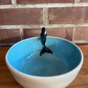 Orca Killer Whale Sculpted Bowl Ceramic Handmade - Etsy