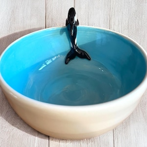 Orca Killer Whale Sculpted Bowl Ceramic Handmade - Etsy