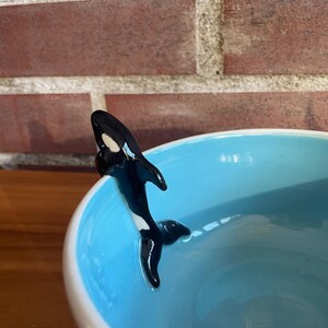 Orca Killer Whale Sculpted Bowl Ceramic Handmade - Etsy