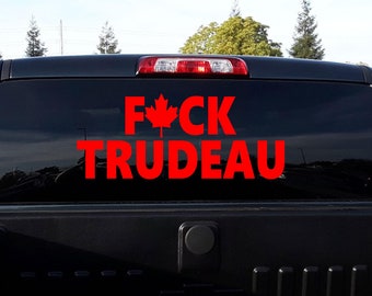 Bumper Stickers Sticker Canada Vinyl Decal Fck Trudeau Middle Finger ...