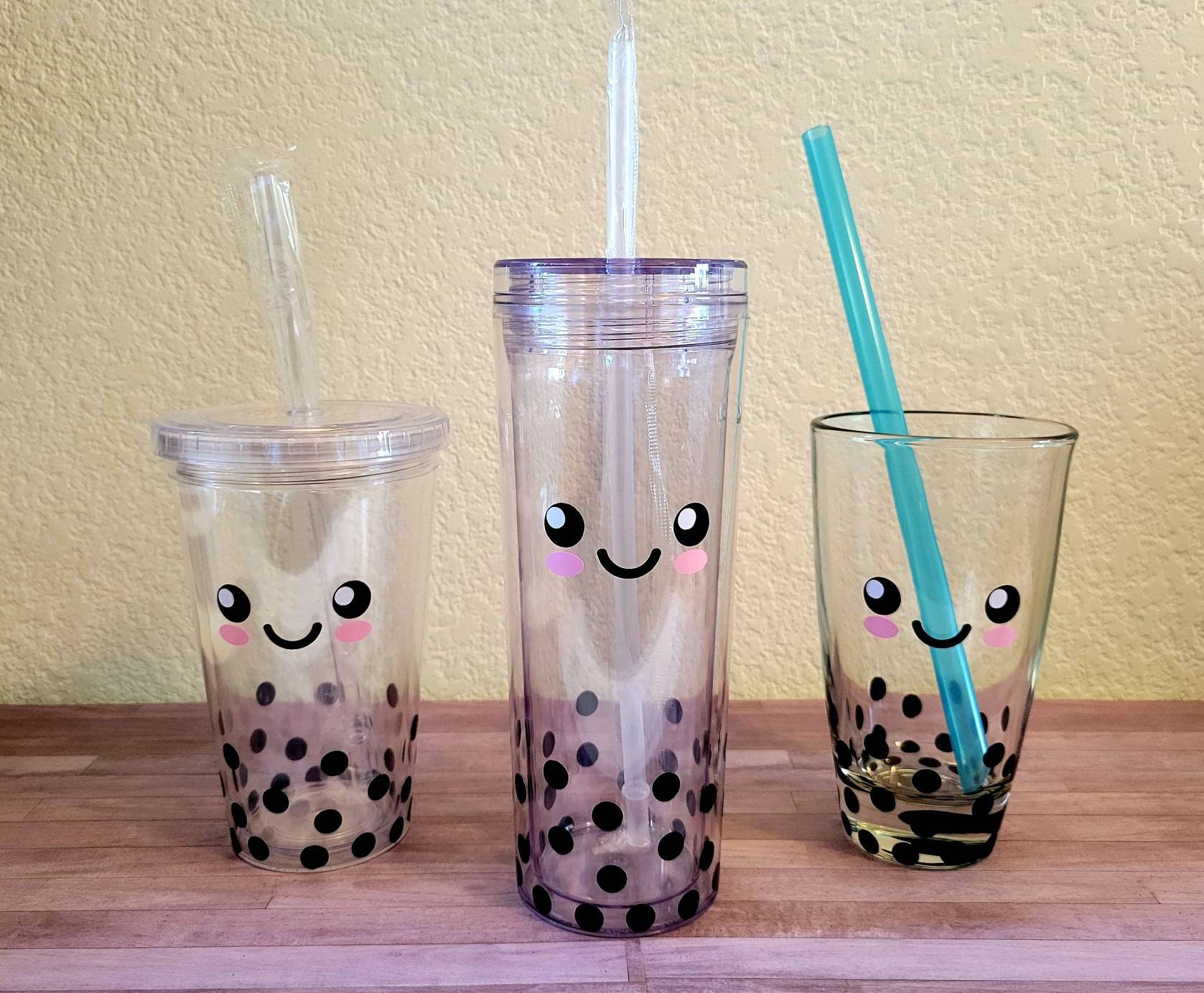 Boba Tea Design-18oz Skinny Tumbler Cup - Etsy