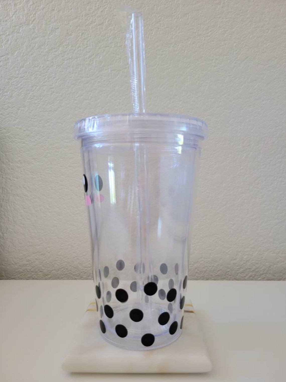 Boba Tea Design-16 Oz Plastic Tumbler Cup - Etsy