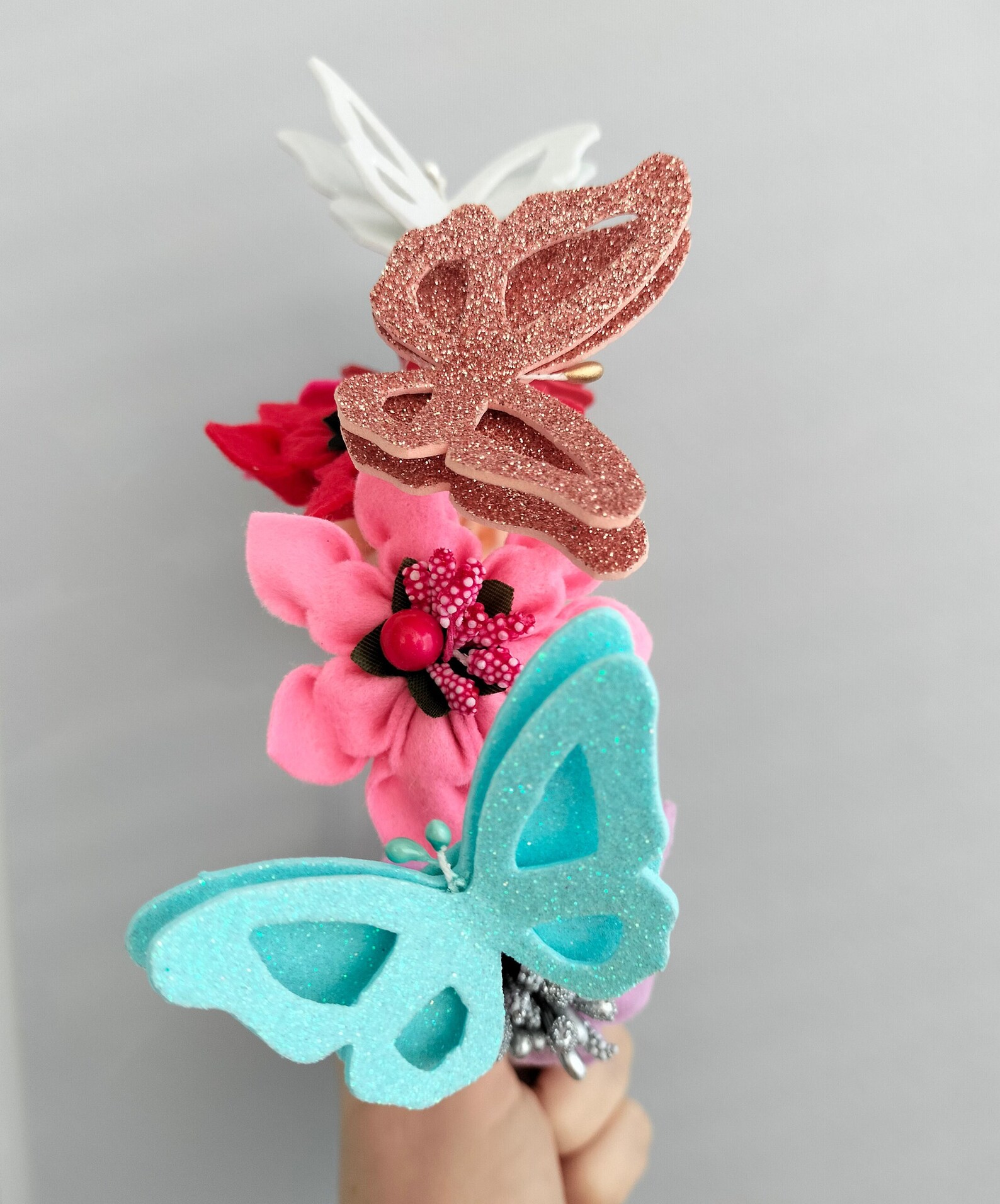 Crown With Butterfly Butterflies Headpiece Headband - Etsy
