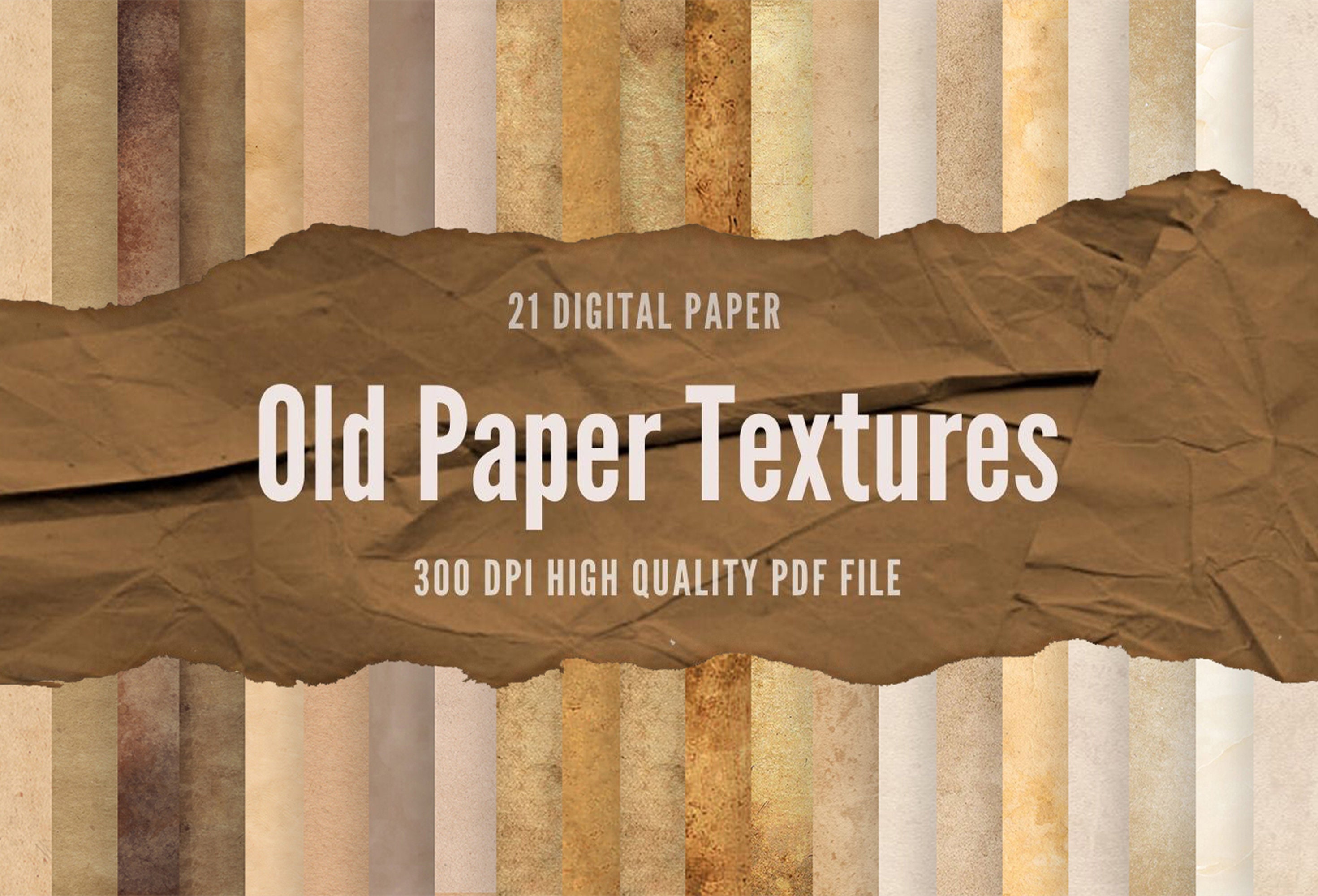 Old Paper Textures, Set of 21 Digital Papers, Compatible With Goodnotes ...