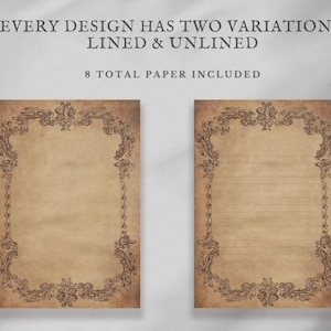 Victorian Poetry Parchment, Gothic Stationery Paper Set A4 | A5 | A6 ...