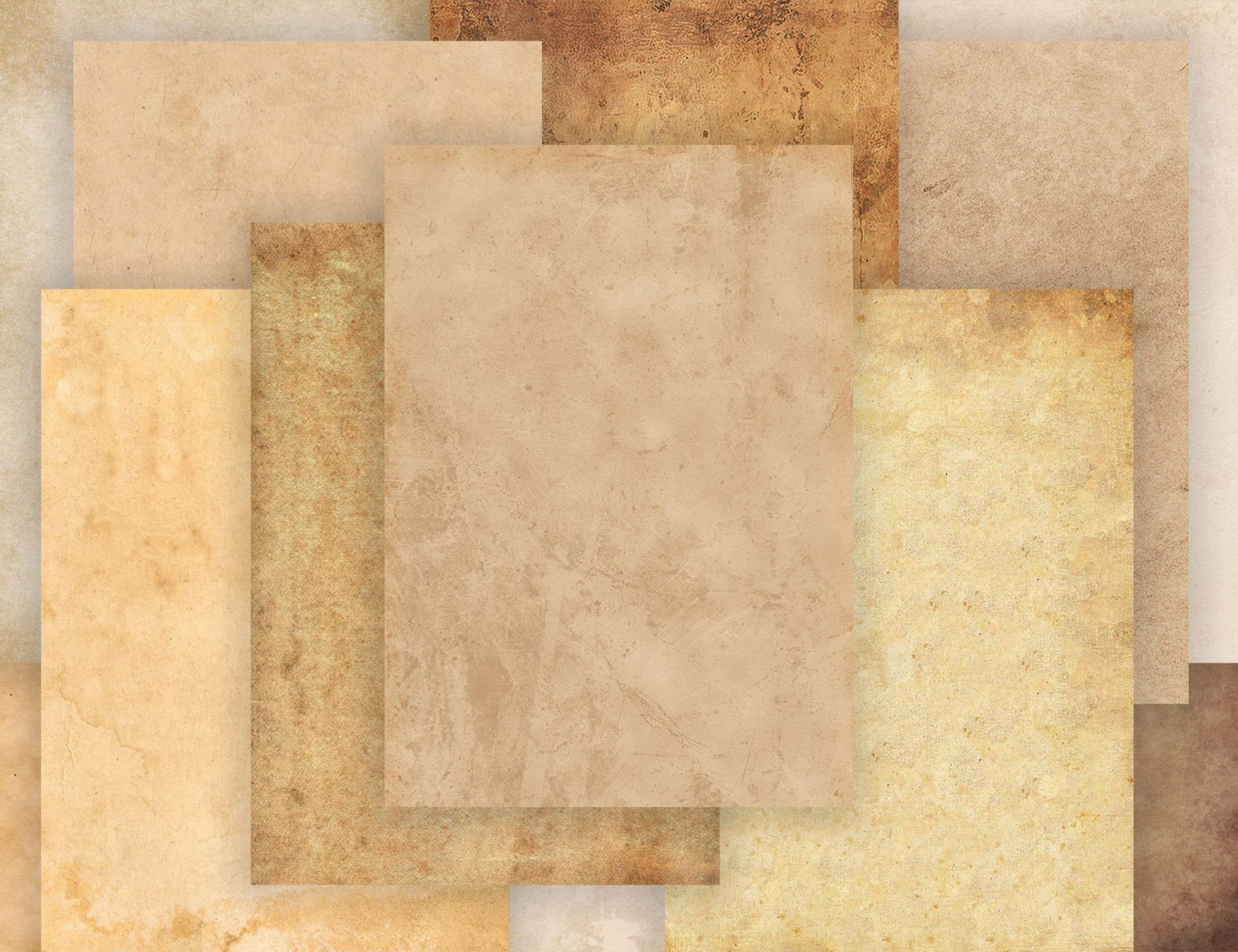 Old Paper Textures, Set of 21 Digital Papers, Compatible With Goodnotes ...