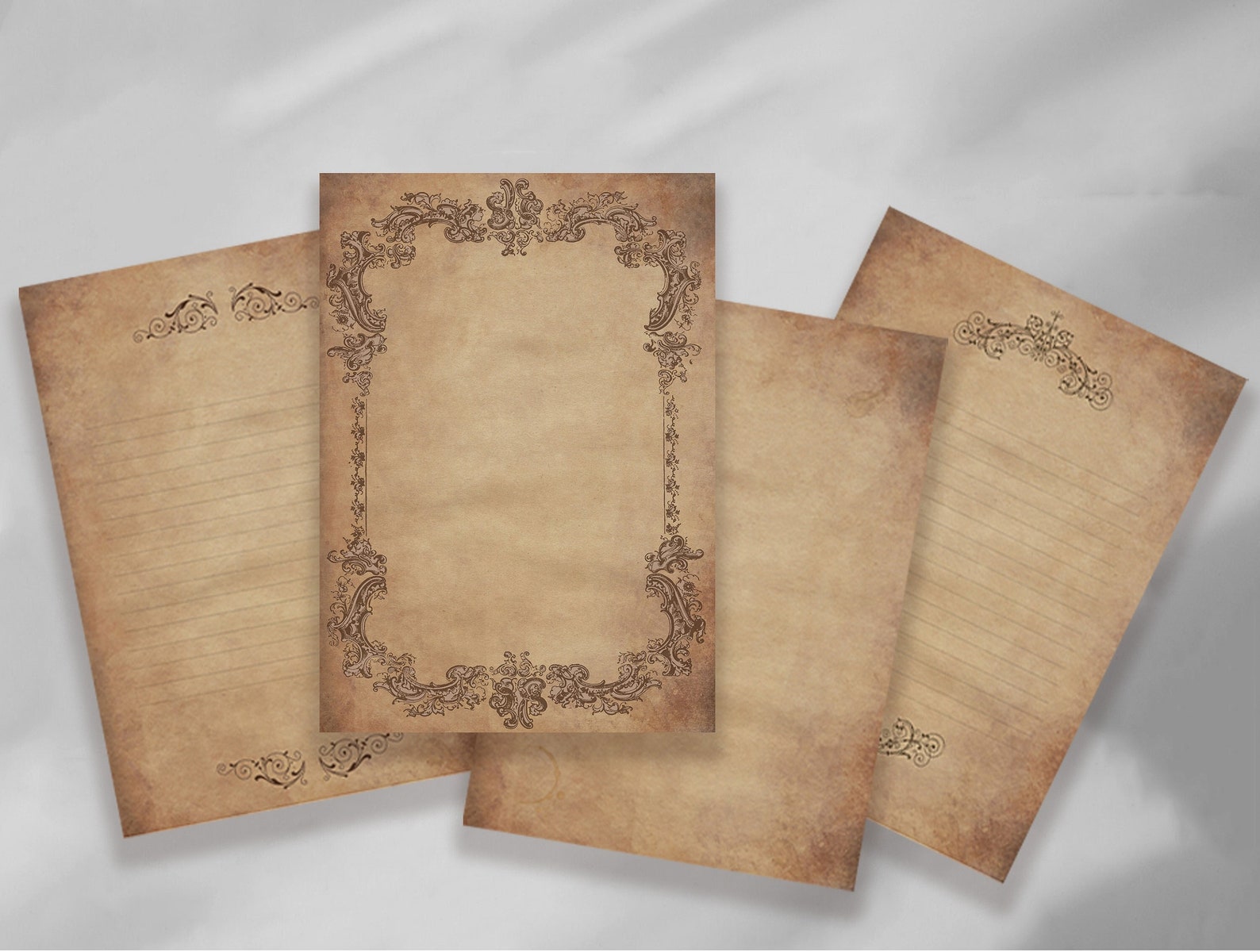 Victorian Poetry Parchment Gothic Stationery Paper Set A4 A5 A6