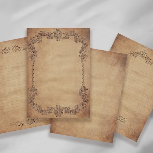 Victorian Poetry Parchment Gothic Stationery Paper Set A4 - Etsy