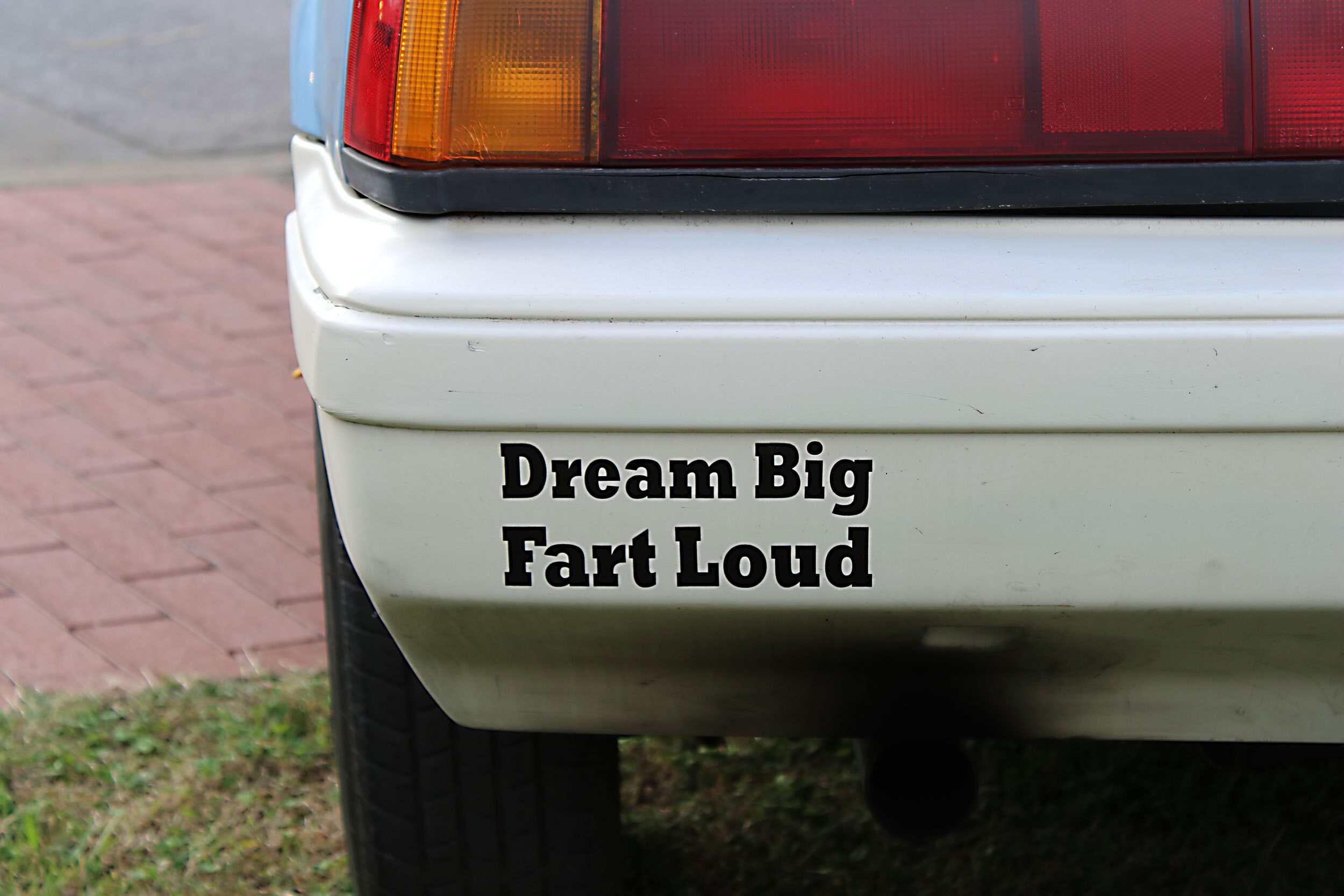 Dream Big Fart Loud Black Bumper Sticker - Etsy