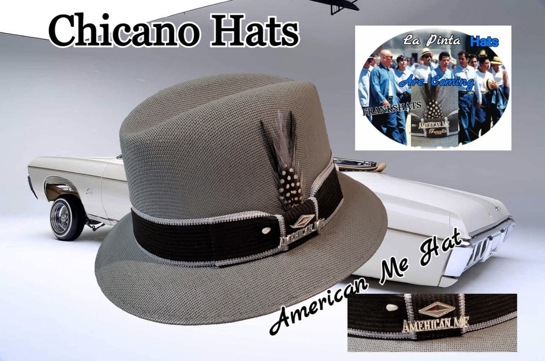 American Me La Pinta Dark Gray Lowrider Derby Fedora Hat - Etsy