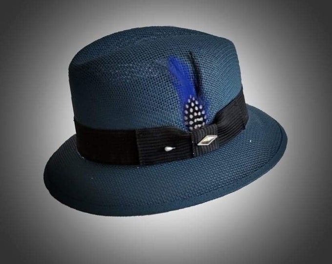 Royal Blue Fedora Hat - Etsy