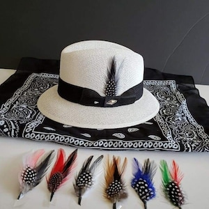 White Lowrider Fedora Chicano Hat - Etsy