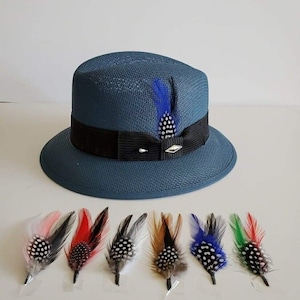 Blue Lowrider Fedora Chicano Hat - Etsy