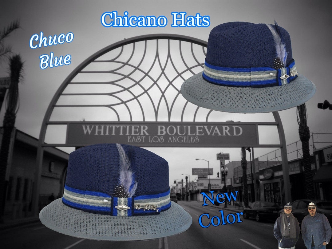 Danny De La Paz Signature Two Tone Chico Blue and Gray Lowrider Hat - Etsy