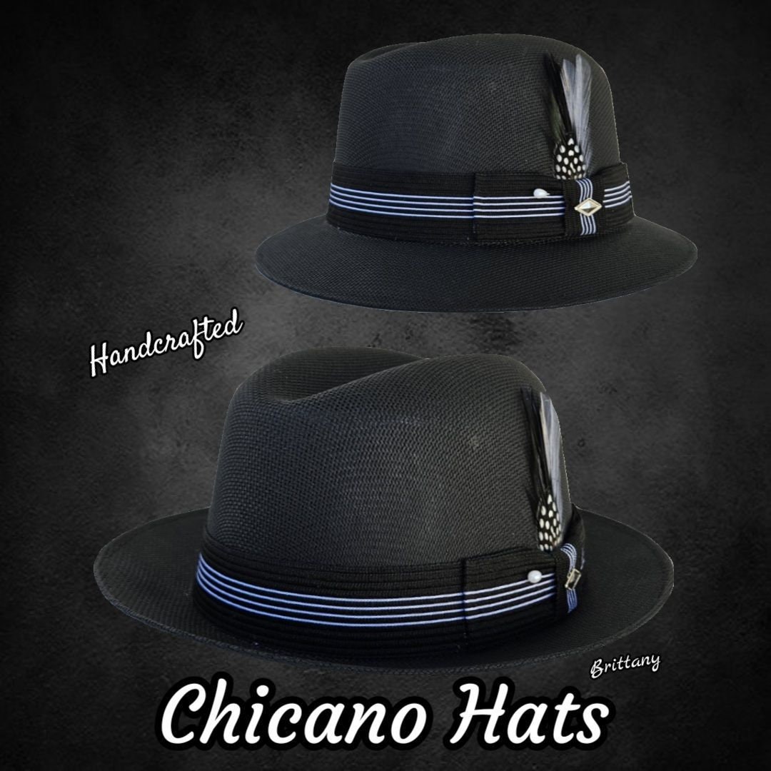 Goldline Black Fine Finish Derby Fedora Lowrider - Etsy