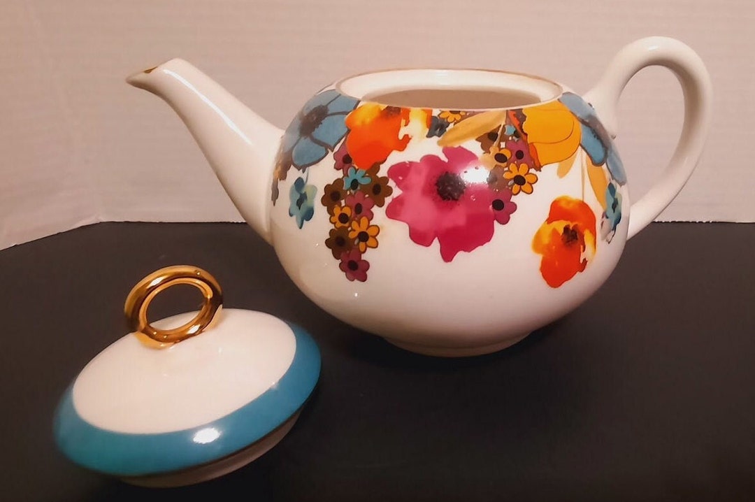 Teapot Grace's Tea Ware Multi Poppy Vintage - Etsy