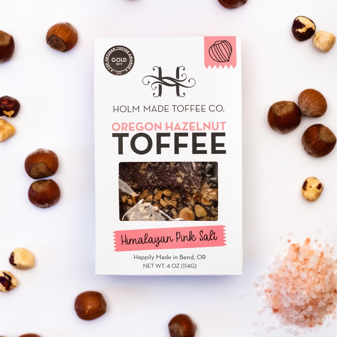 Himalayan Pink Salt Hazelnut Toffee - Award Winning Hazelnut Toffee ...
