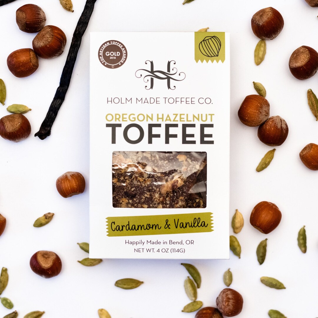 Cardamom and Vanilla Toffee - Award Winning Hazelnut Toffee, Made in ...
