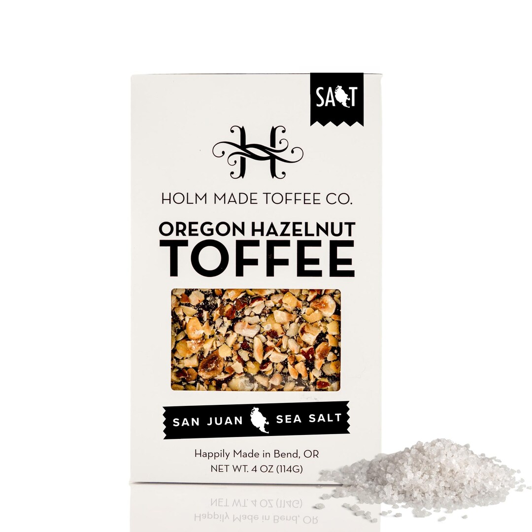 San Juan Island Sea Salt Hazelnut Toffee - Etsy