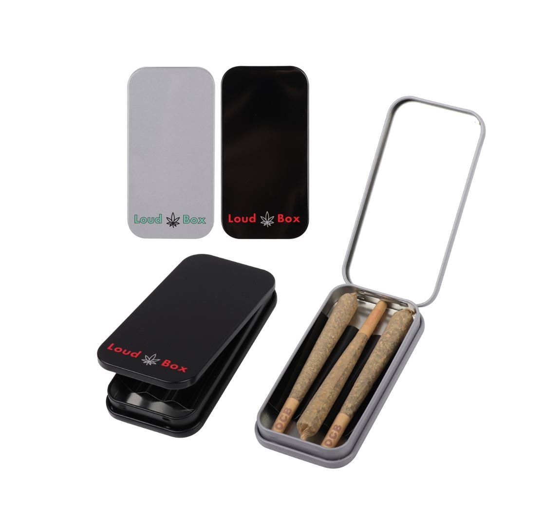 Loud Box 2 Pack Colorful Metal Joint Holder, Doob Tube, Cigarette Case ...