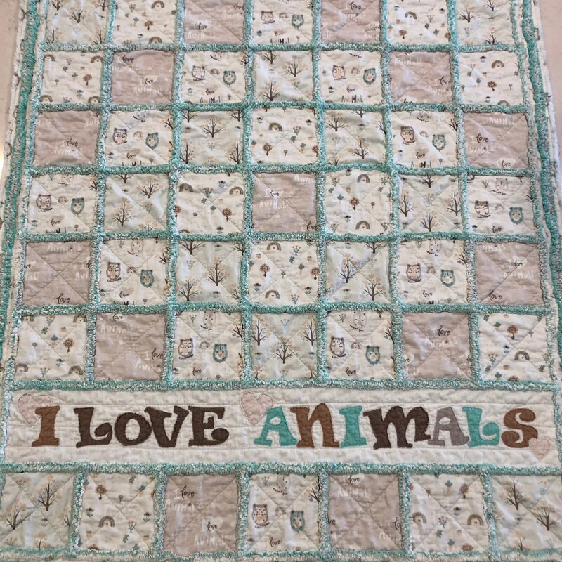 Animal Rag Quilt - Etsy