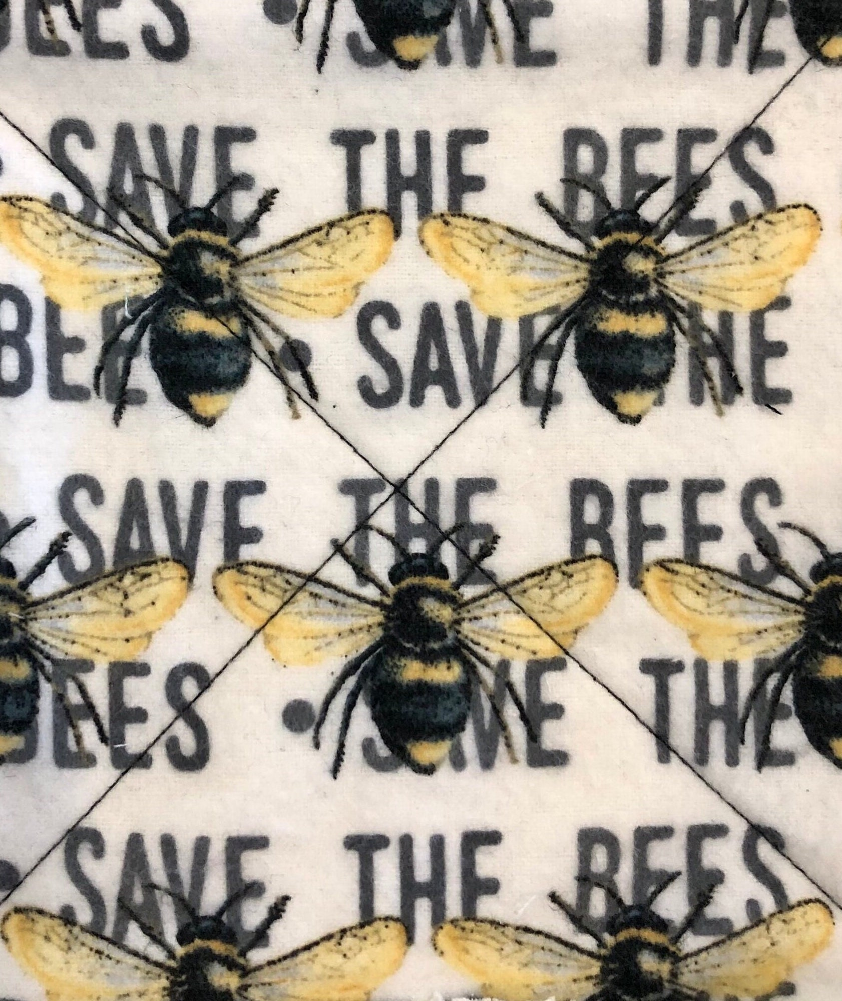 Save the Bees Rag Quilt. Perfect for Babies, Toddlers and Bee Lovers ...