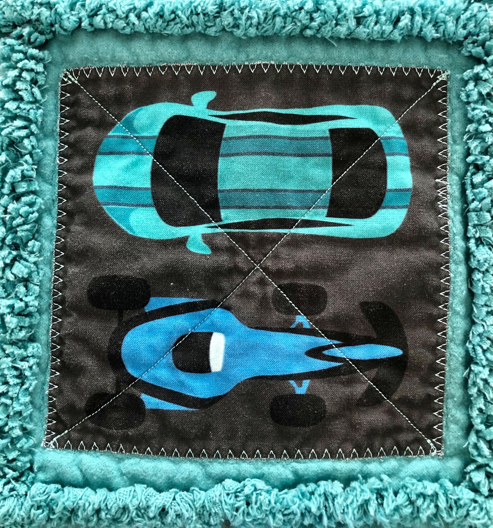 Racing Start to Finish Rag Quilt. Racers of Any Age Will Love This Rag ...